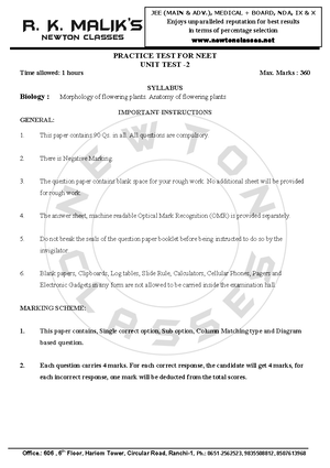 Biology practical - ACKNOWLEDGEMENT I would like to express my sincere ...