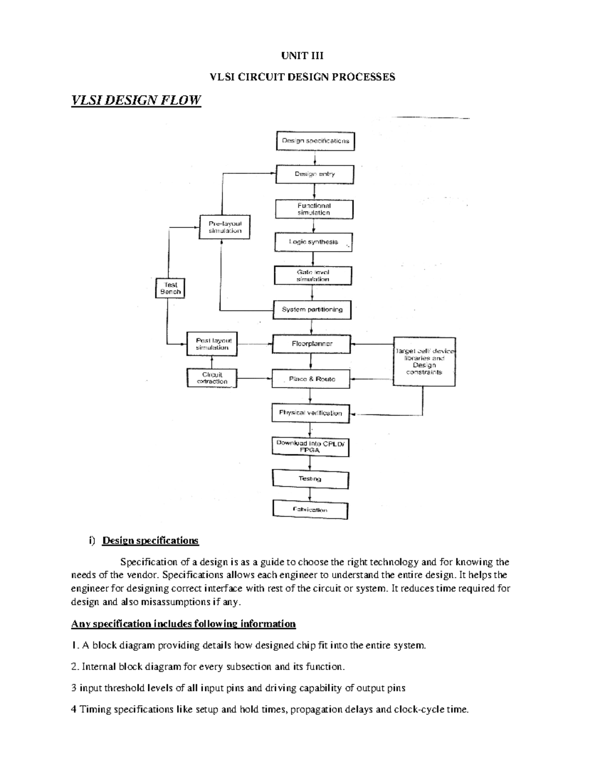 Vlsi-unit-3 - notes - UNIT III VLSI CIRCUIT DESIGN PROCESSES VLSI ...