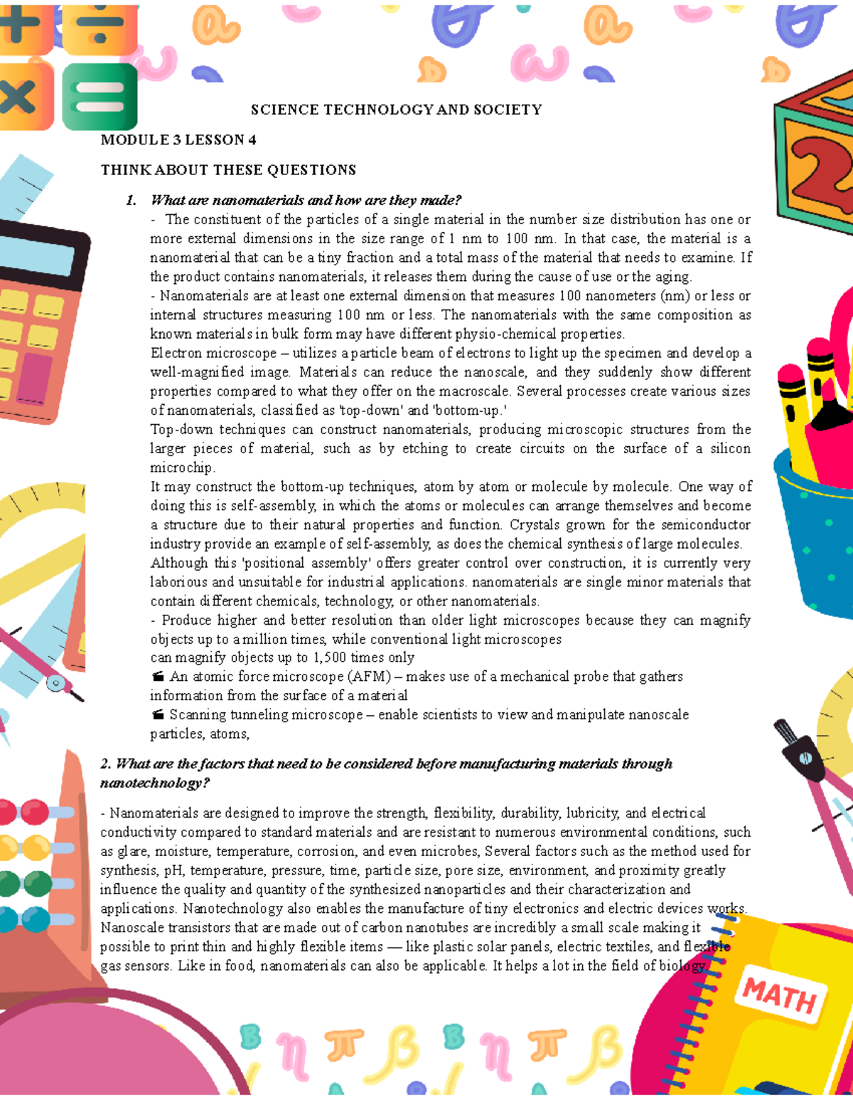 Science Technology AND Society Module 3 Lesson 4 - SCIENCE TECHNOLOGY ...