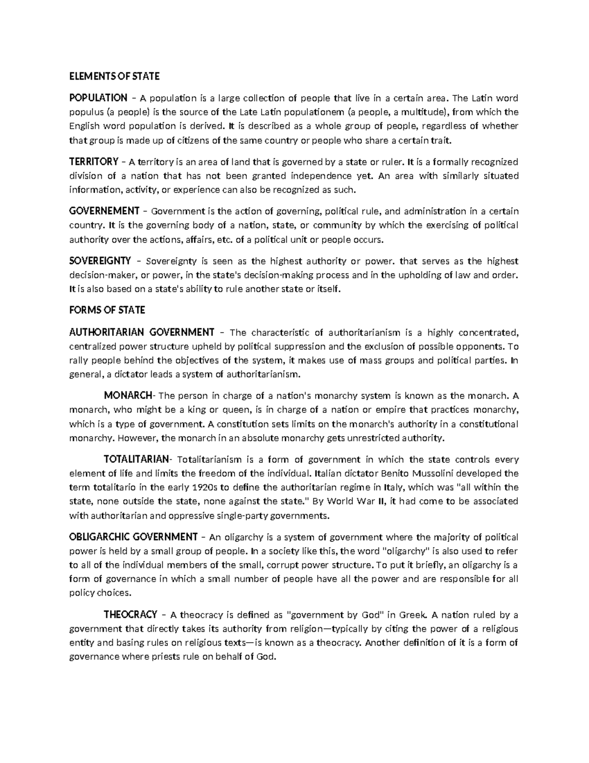 UCSP-Scratch - Docs - ELEMENTS OF STATE POPULATION – A population is a ...