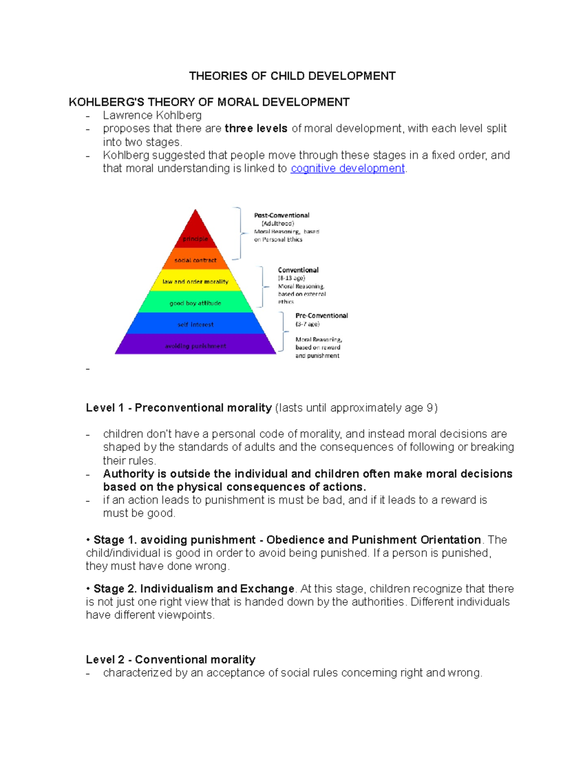7012 Theories OF Child Development - THEORIES OF CHILD DEVELOPMENT ...