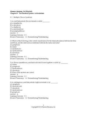 Chapter 9 - Human Anatomy, 9e (Martini) Chapter 9 The Muscular System ...