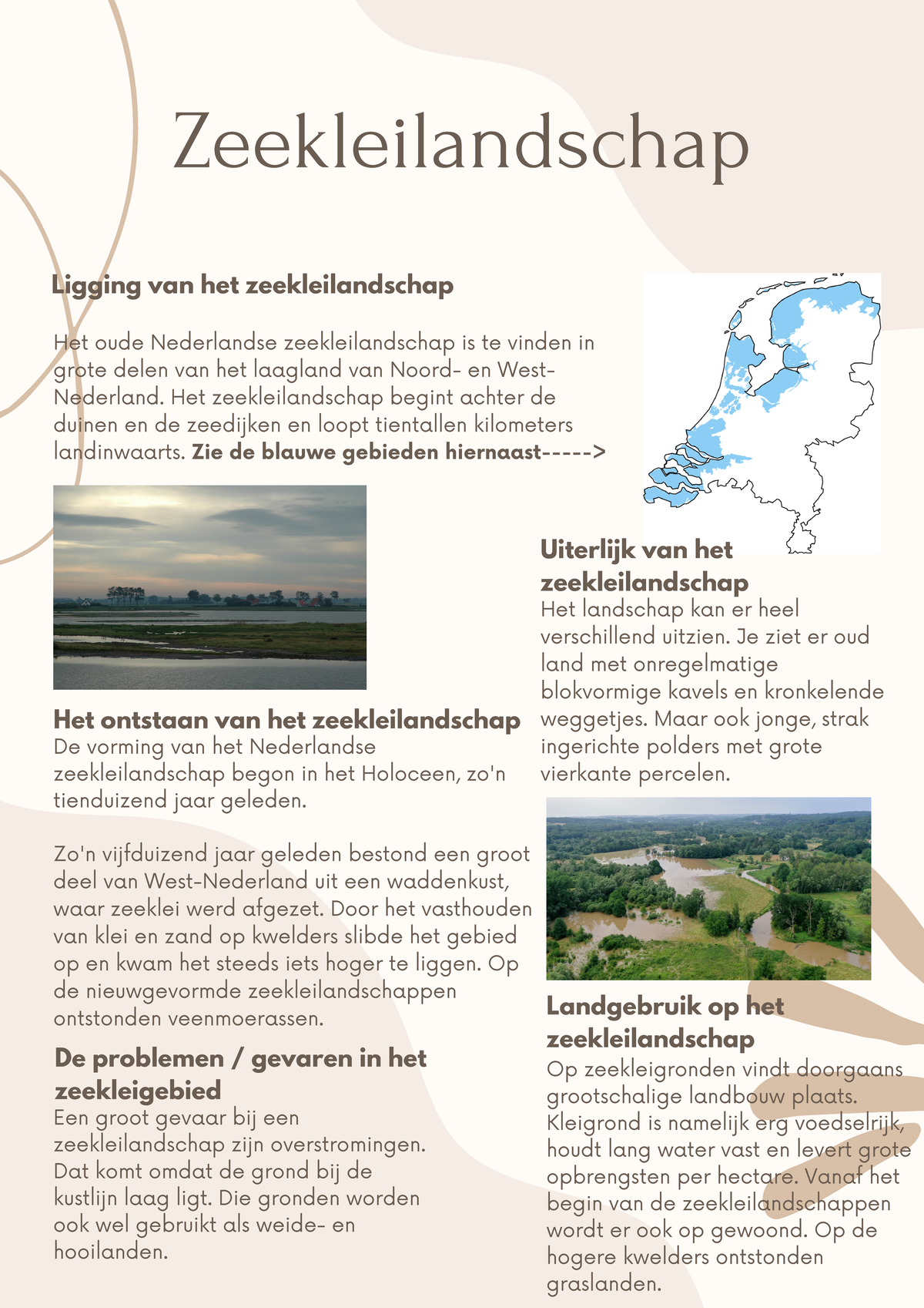Zeekleilandschap - Het zeekleilandschap begint achter de duinen en de ...