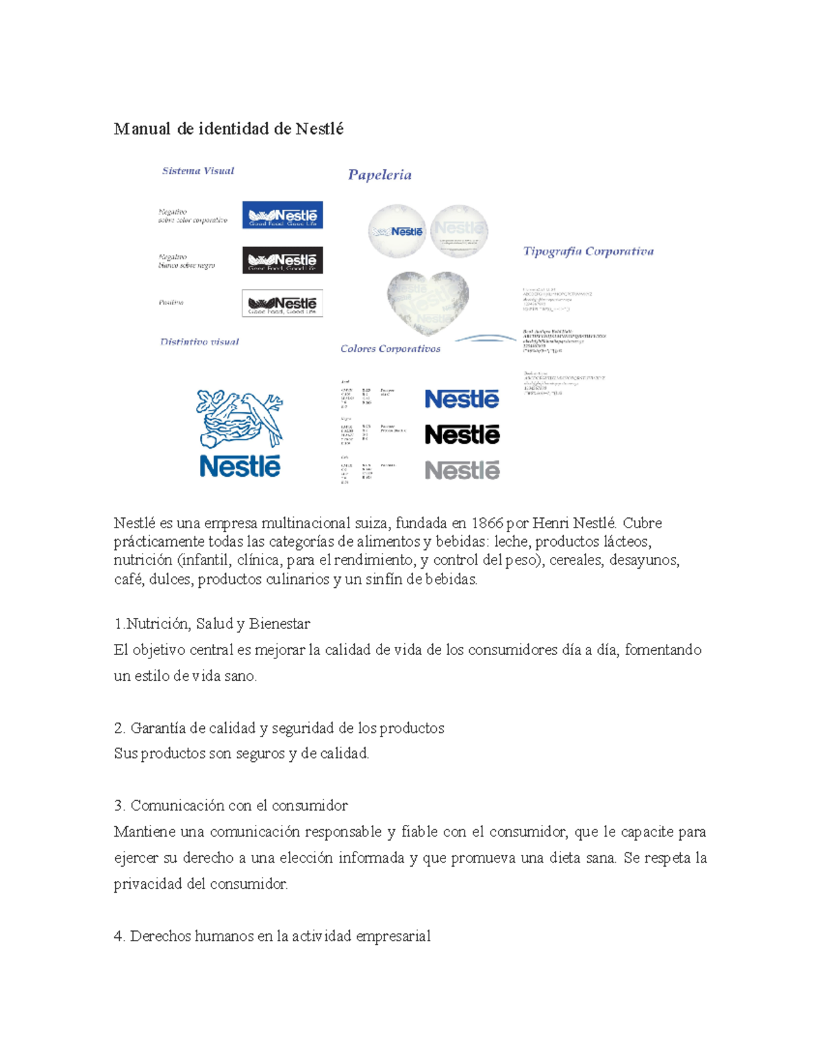 Empresa Nestlé - No recuerdo que contiene ejjeje :) - Manual de ...