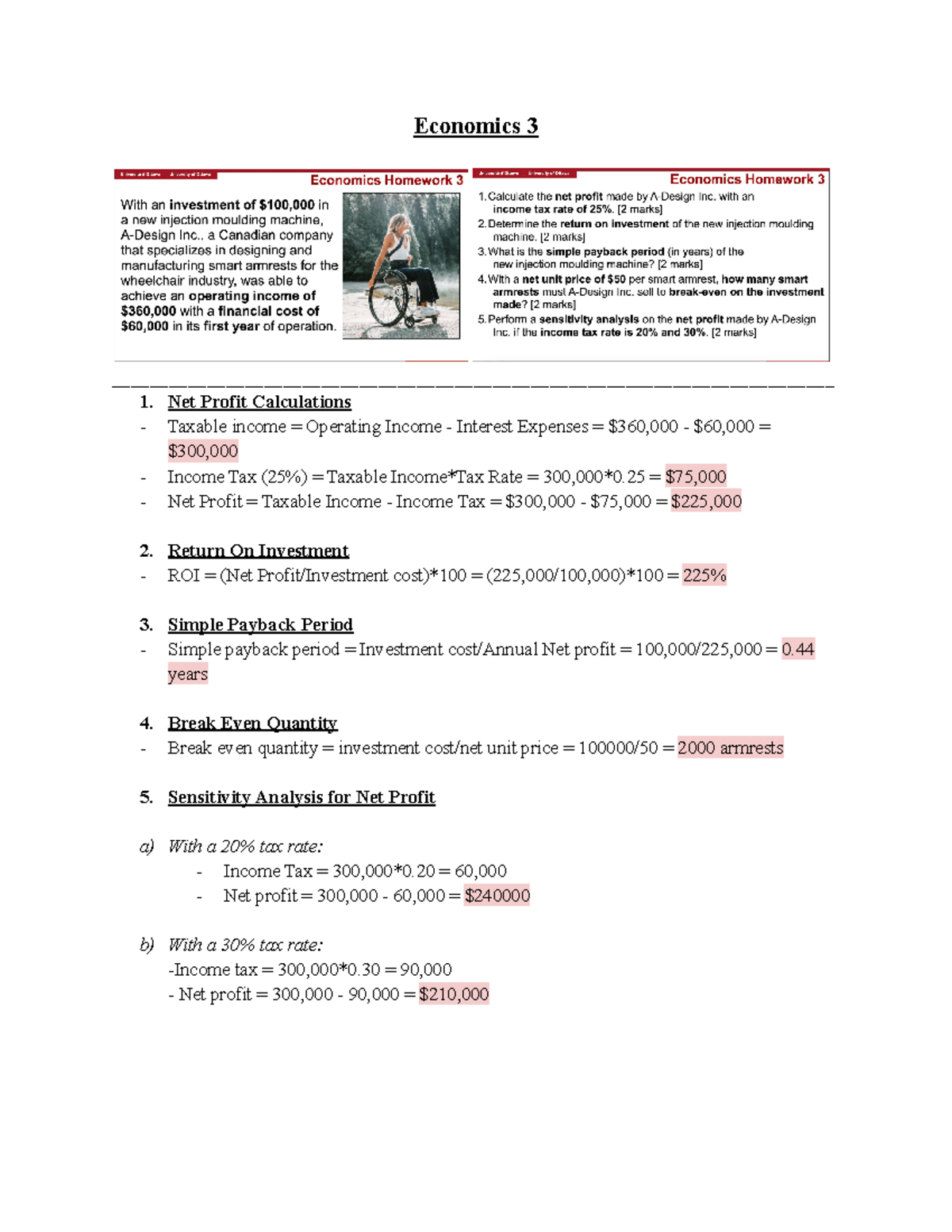 Economics assignment 3 - Economics 3 - Studocu