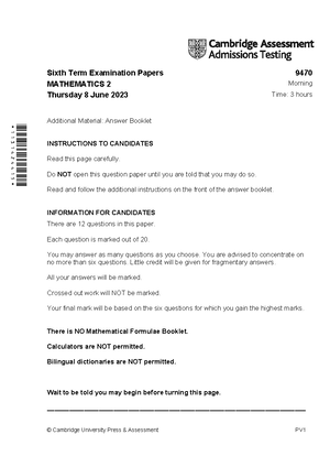 Collins Cambridge Pure Maths 1 worked solutions - STUDENT’S BOOK ...