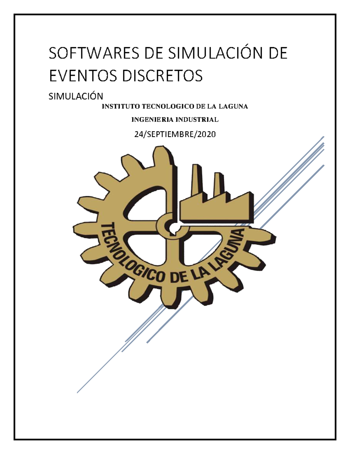 Softwares DE Simulacion - SOFTWARES DE SIMULACIÓN DE EVENTOS DISCRETOS ...