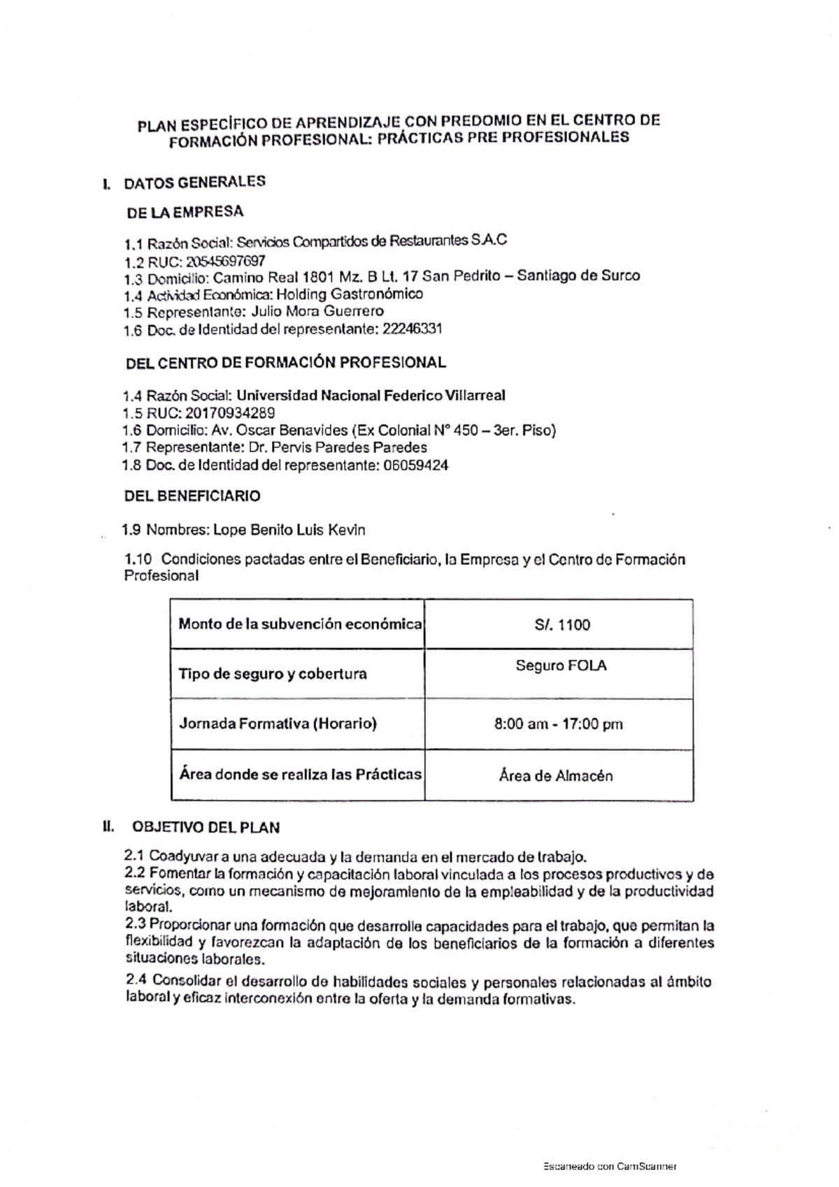 PLAN DE Aprendizaje - Firmado - PLAN ESPECÍFICO DE APRENDIZAJE CON ...
