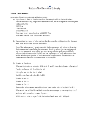 ACC 340 Module Four Homework - Module Four Homework Brooke Cardwell ...