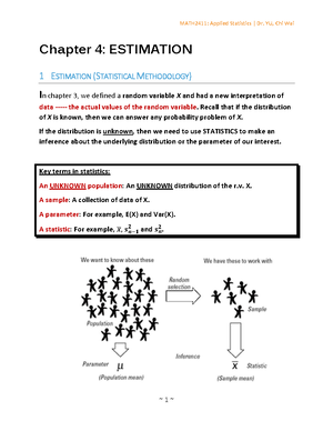 Chapter 2 - YU, Chi Wai - MATH2411: Applied Statistics Dr. YU, Chi Wai Chapter 2: PROBABILITY 1 ...