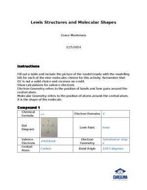 [Solved] name for compound C3S2 - General Chemistry I (CHEM 1200) - Studocu