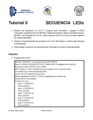 T4 Directiva Fixed - practicas - Tutorial 4 Directiva Fixed IO Realizar un programa en CCS C ...