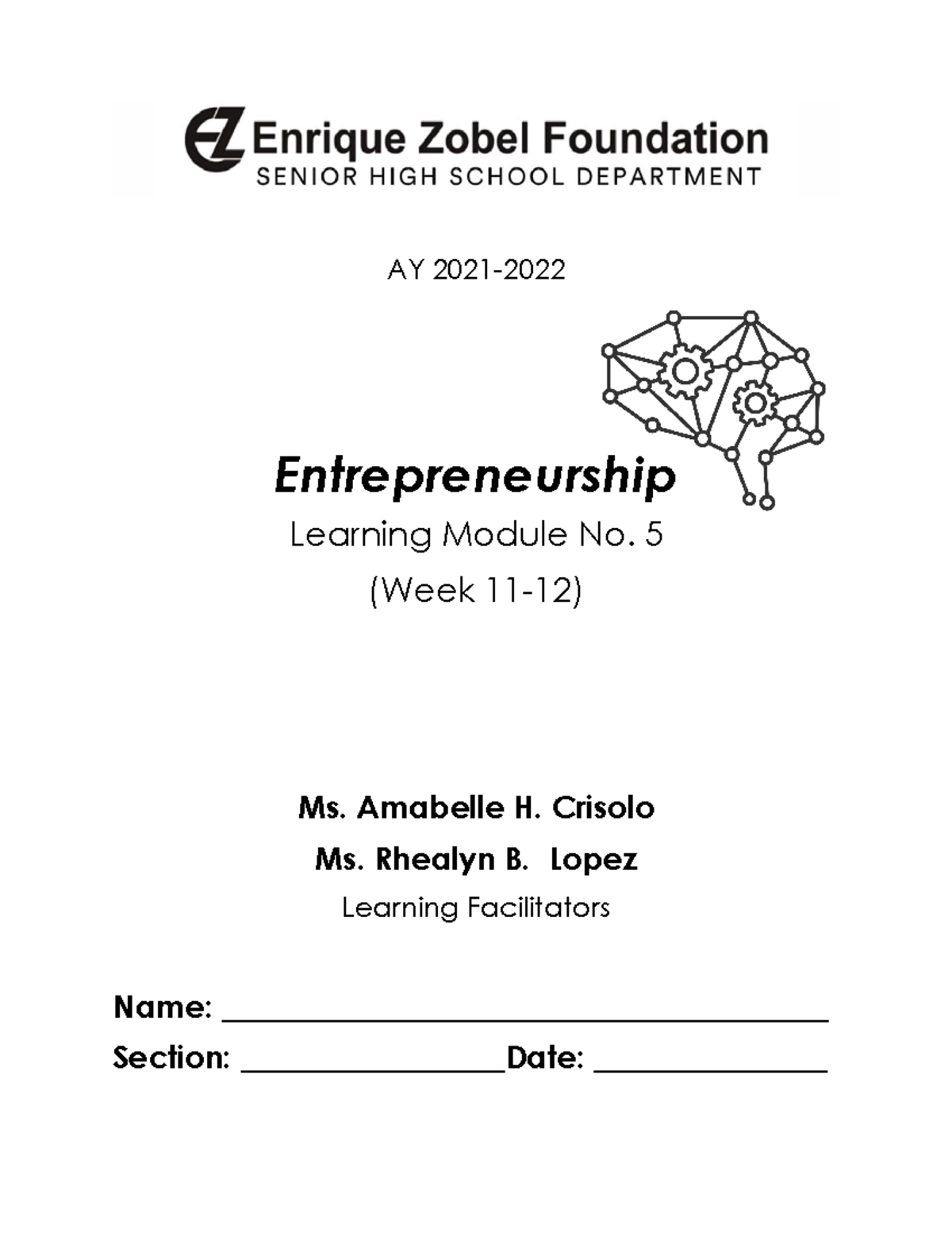 Entrep Module 5- Melcs - Good notes for studying. - AY 2021 ...