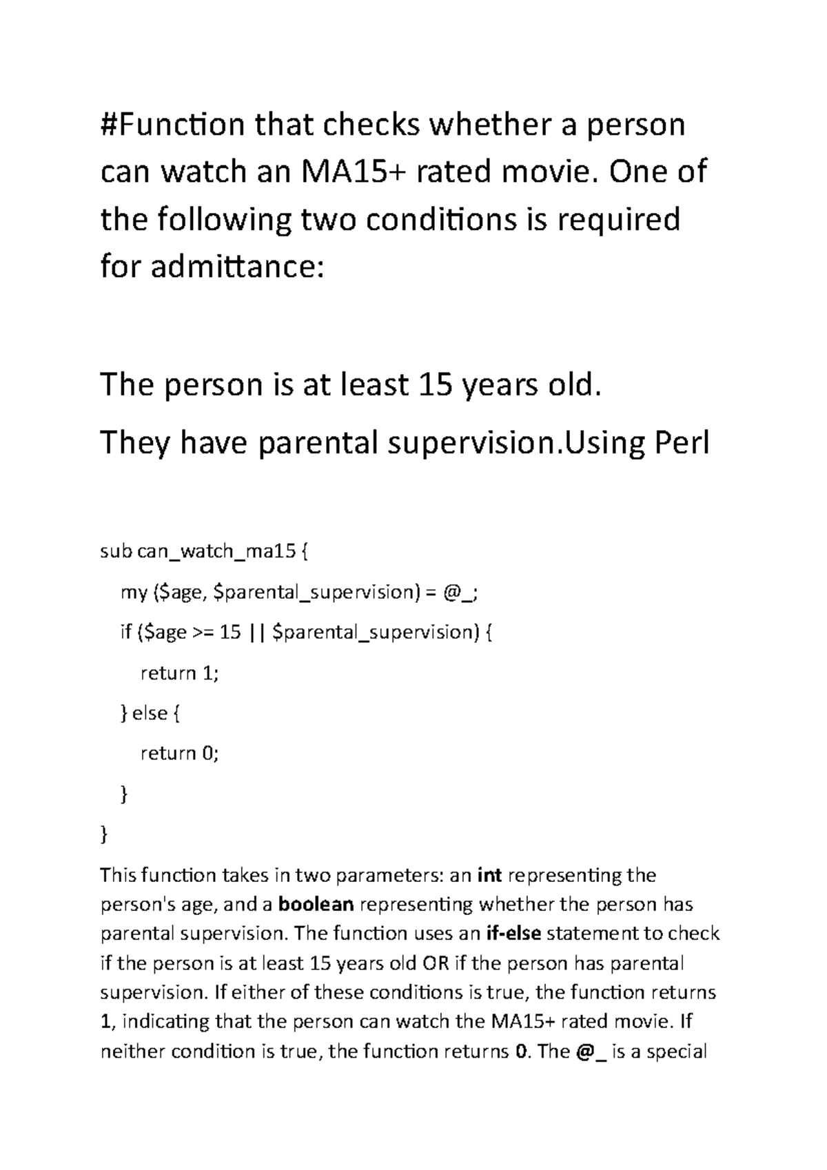 A person can watch an MA15 using Perl - #Function that checks whether a ...