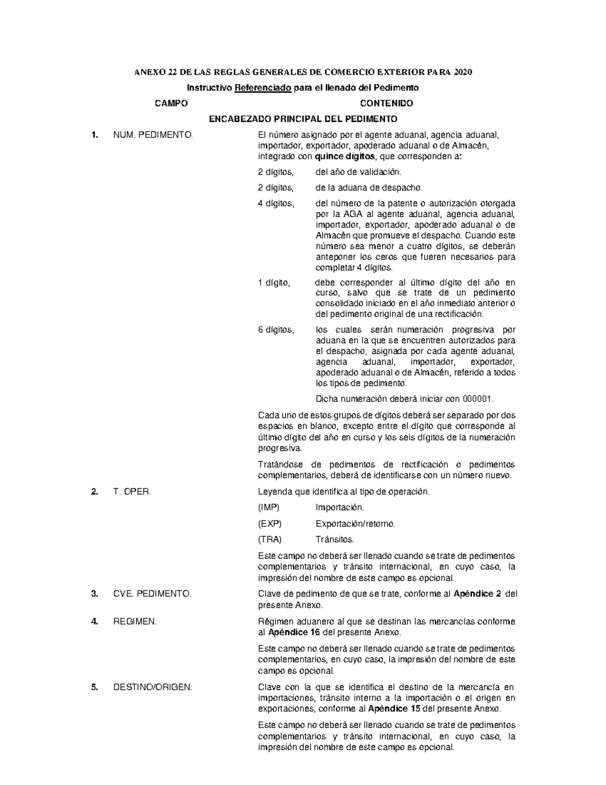 Recurso 11 - Apuntes Reglas generales del comercio exterior - ANEXO 22 ...