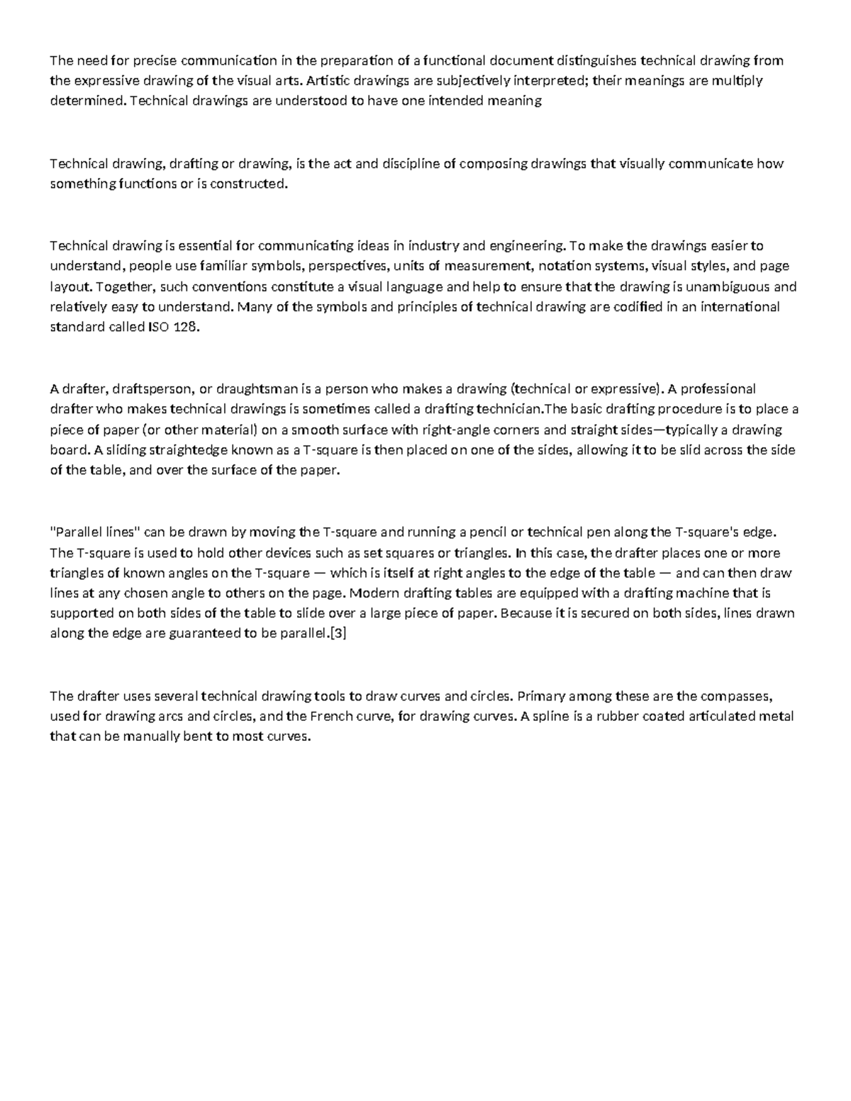 Draw 1 - None - The need for precise communication in the preparation of a functional document ...