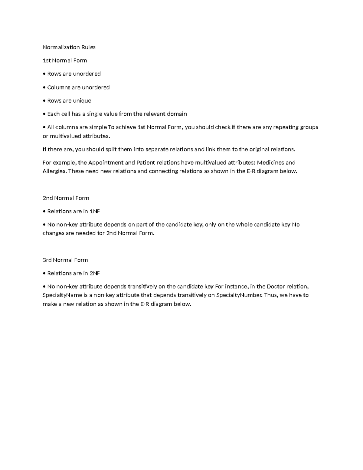 Abdo4 - assignment - Normalization Rules 1st Normal Form Rows are ...