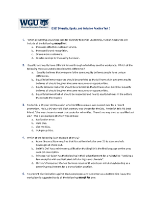 D355 Task 1 Course Guide - D355 Total Rewards Task 1 Course Guide: VGM1 ...