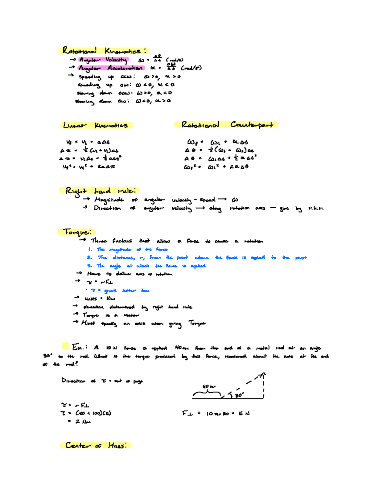 Chapter 9 Rotational Dynamics - PHY 200 - Studocu