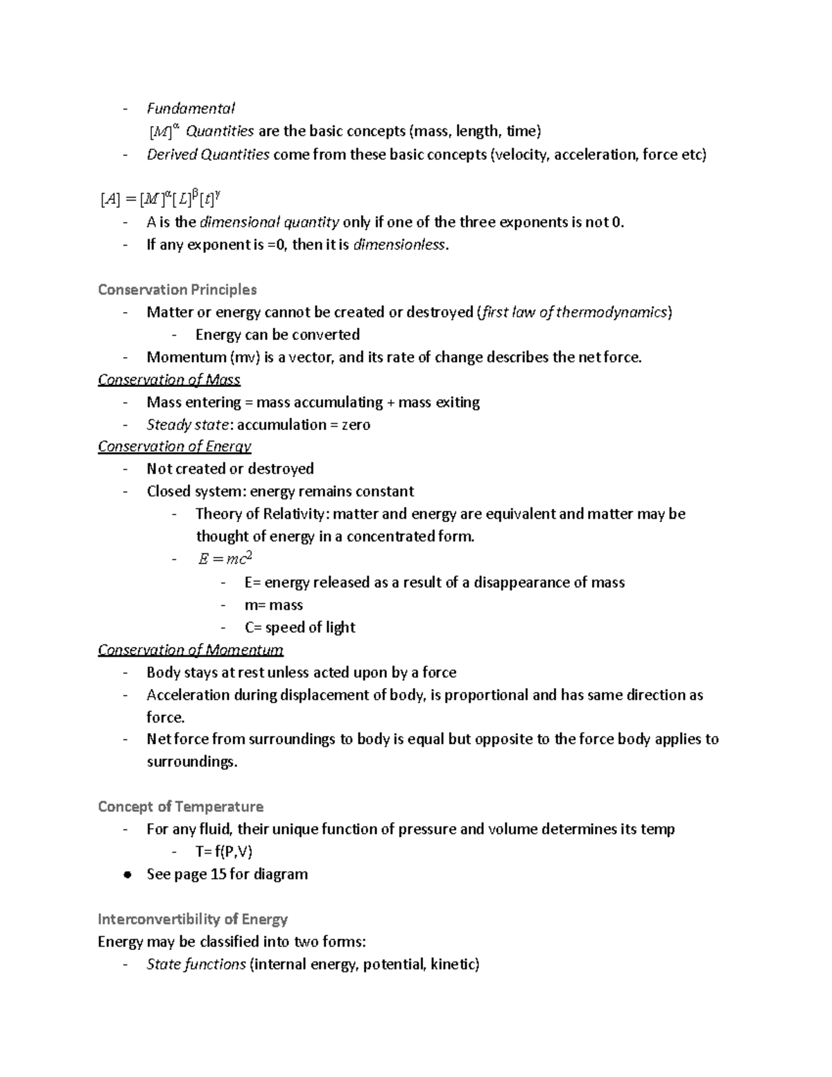 Chapter 2 - my personal notes from the textbook - Fundamental [ ]Mα ...