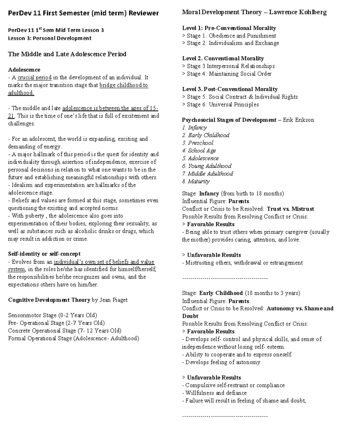 Per Dev 11 1st Sem - Mid Term - Lesson 3 - PerDev 11 First Semester ...
