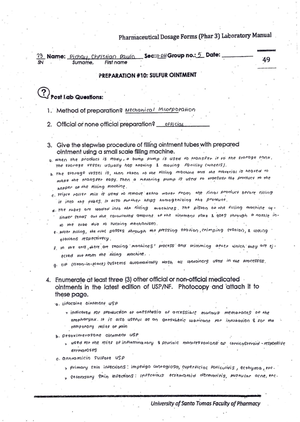 Laboratory Report on Biochemistry of Proteins - CAPSTONE ASSESSMENT #2: Qualitative Analysis of ...