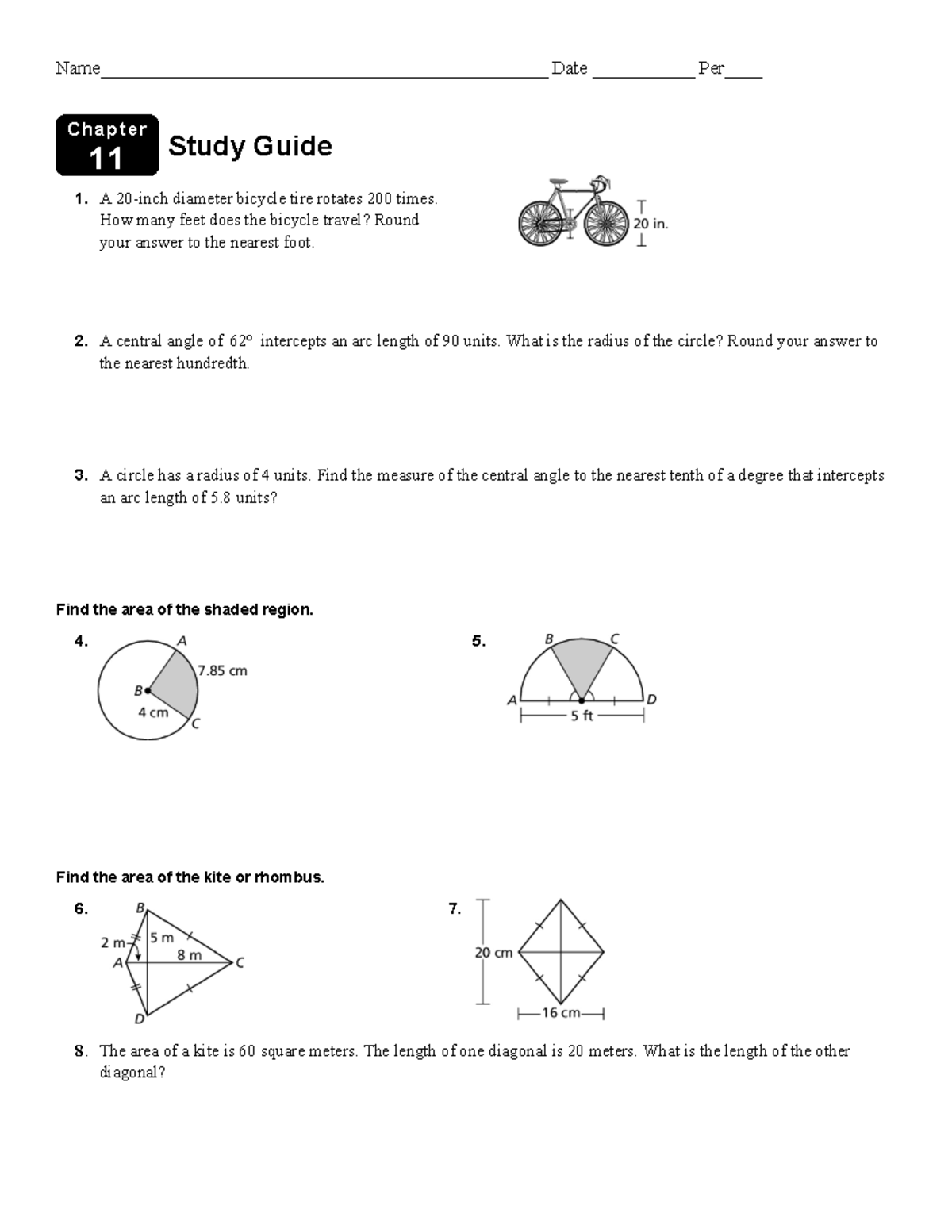Ch 11 Study Guide - Name ...