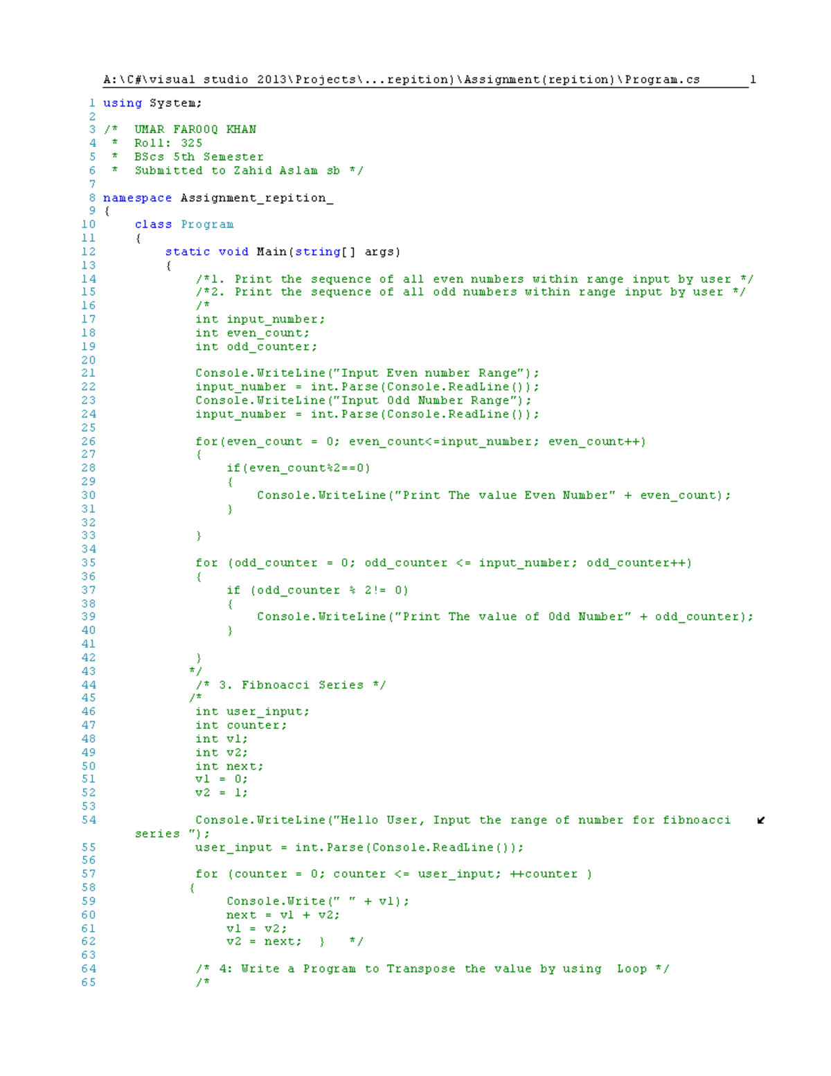 Loop - see the file and check questions for ur self if you have any ...