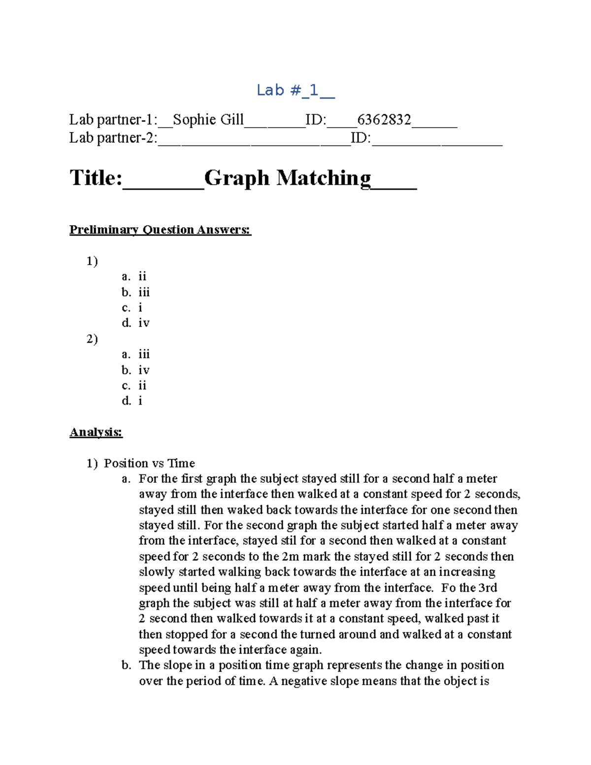 Lab+Report+Templet - Lab report - Lab #1_ Lab partner-1:Sophie Gill ...