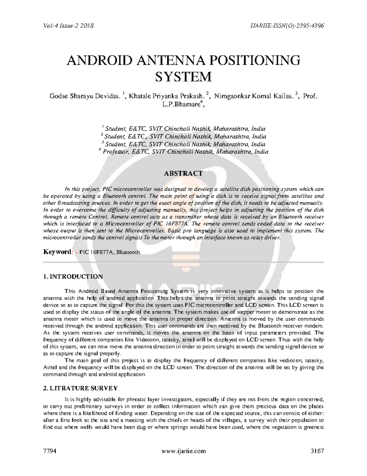 Android Antenna Positioning System ijariie 7794 - ANDROID ANTENNA ...