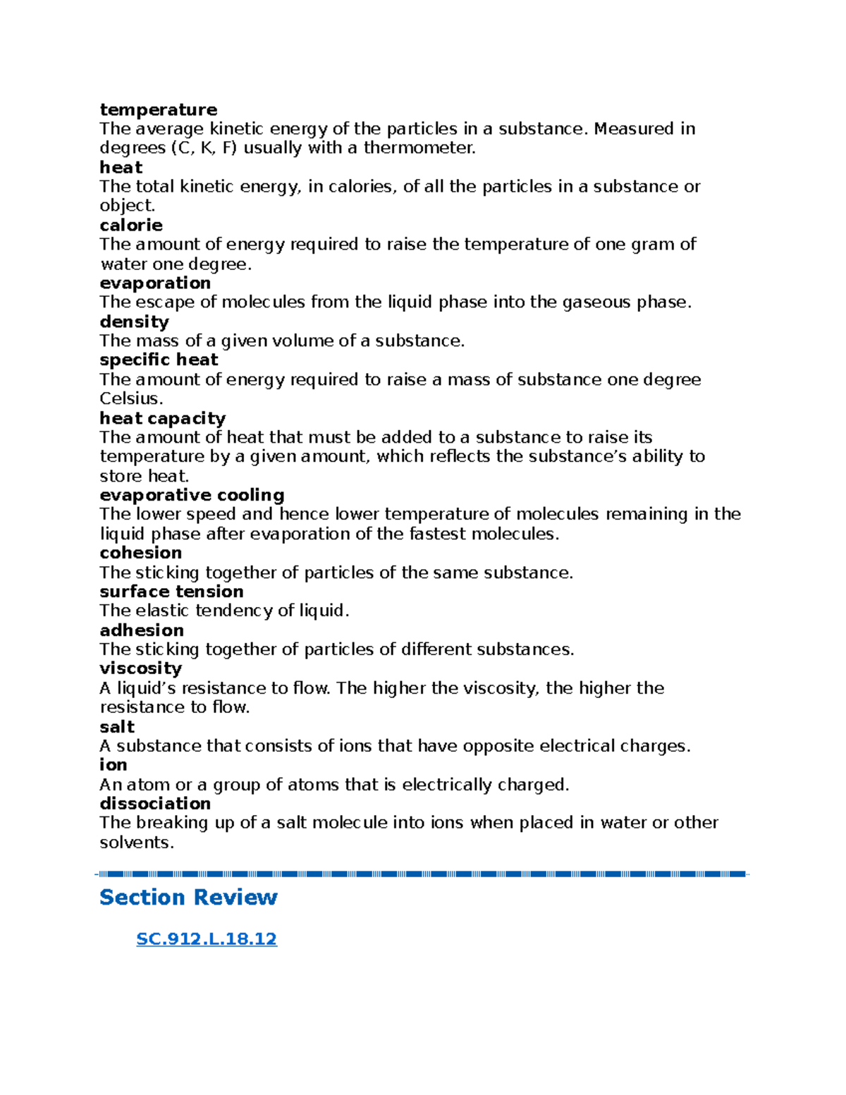 3.1 worksheet docdnck - temperature The average kinetic energy of the ...
