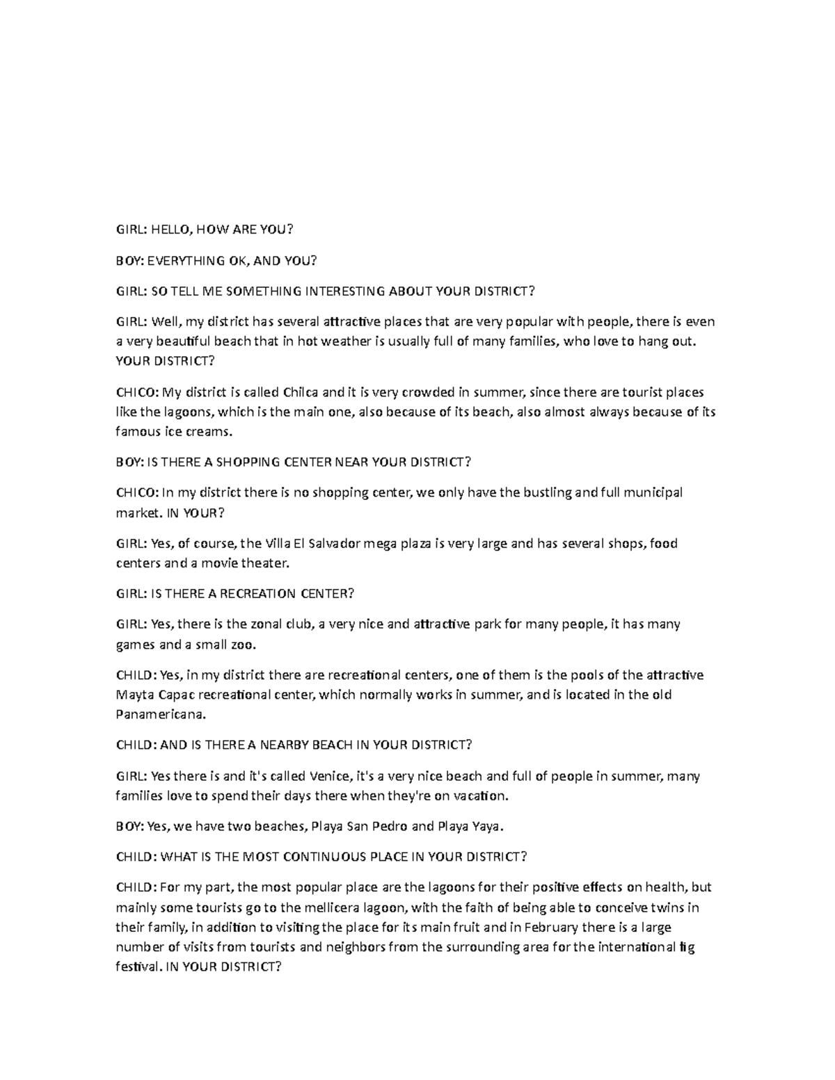 Robert Ingles 2 - ojala te ayude este trabajo , gracias - GIRL: HELLO ...