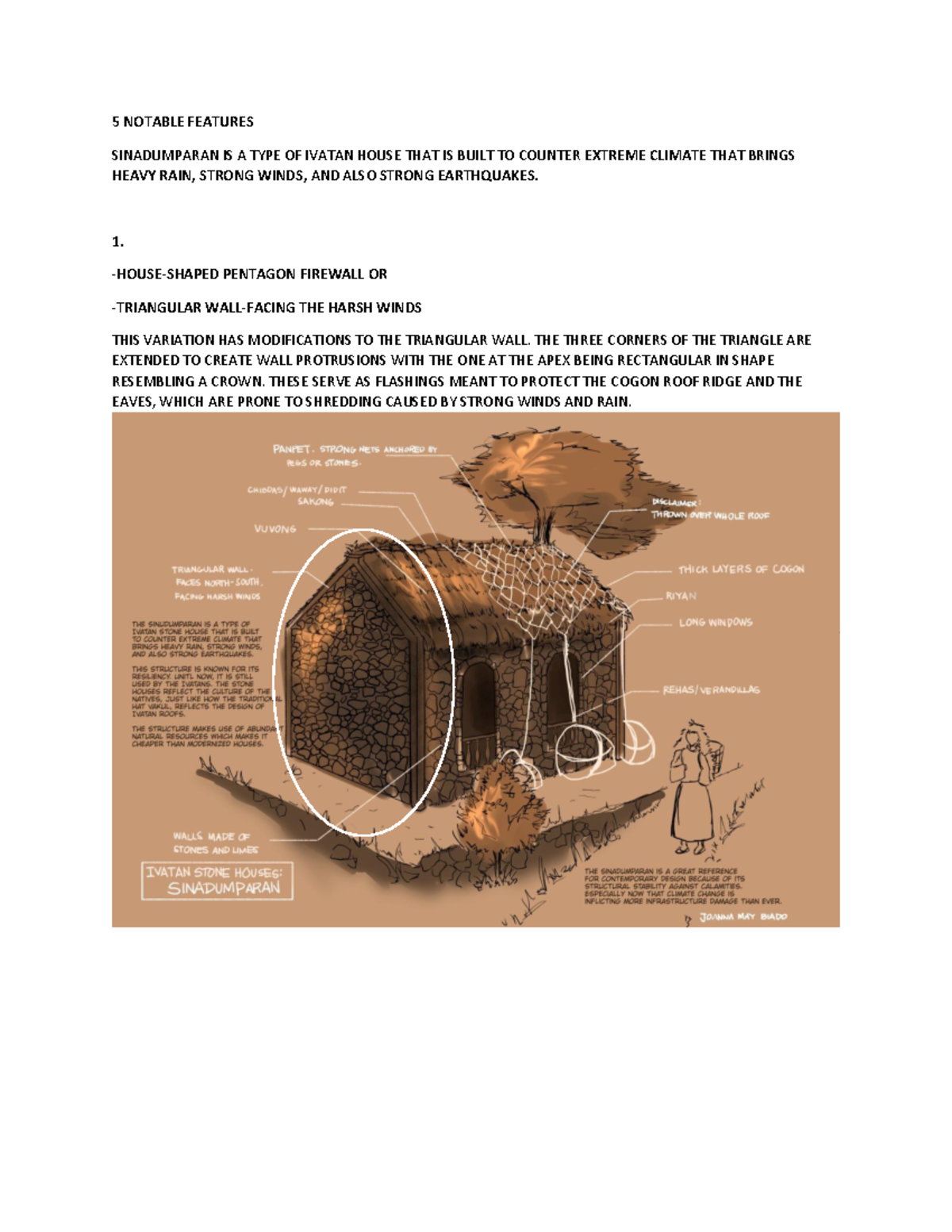 5 Notable Features OF Sinadumparan Ivatan House - 5 NOTABLE FEATURES ...