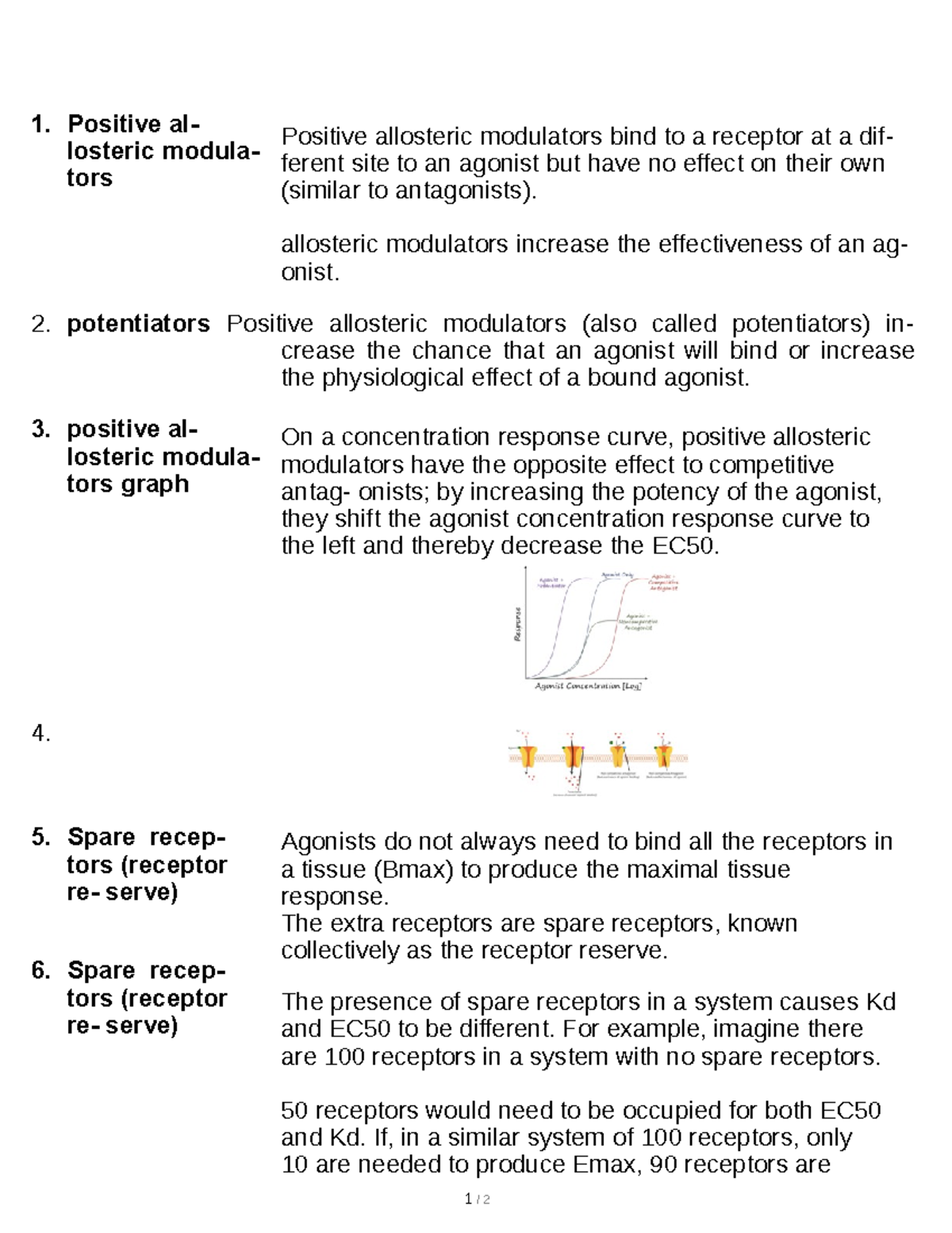 PHAR 642-03 Pharmacodynamics (Positive Allosteric Modulators ...