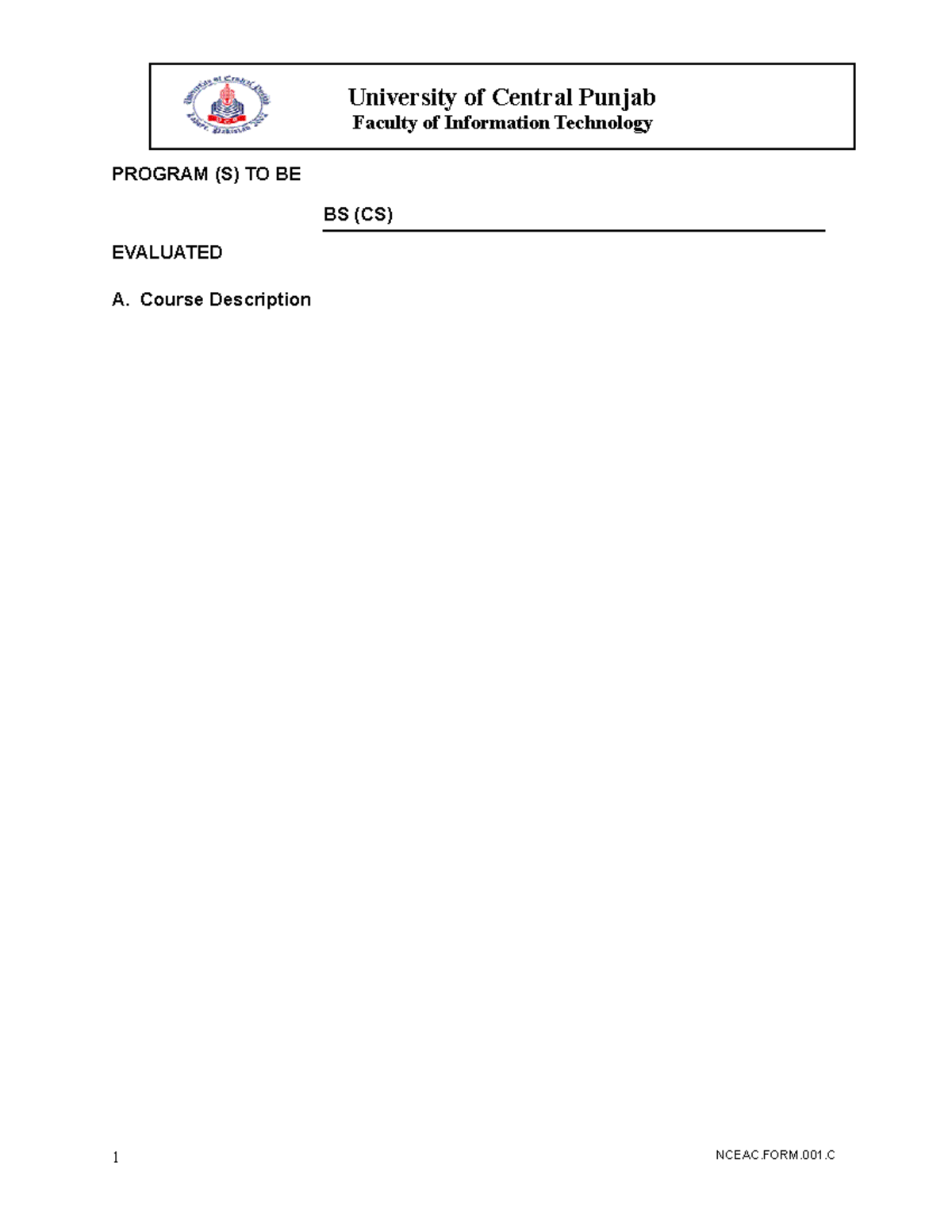 'DLD Course Outline(Th)-Fall2020-Dr-farhan - PROGRAM (S) TO BE EVALUATED A. Course Description ...