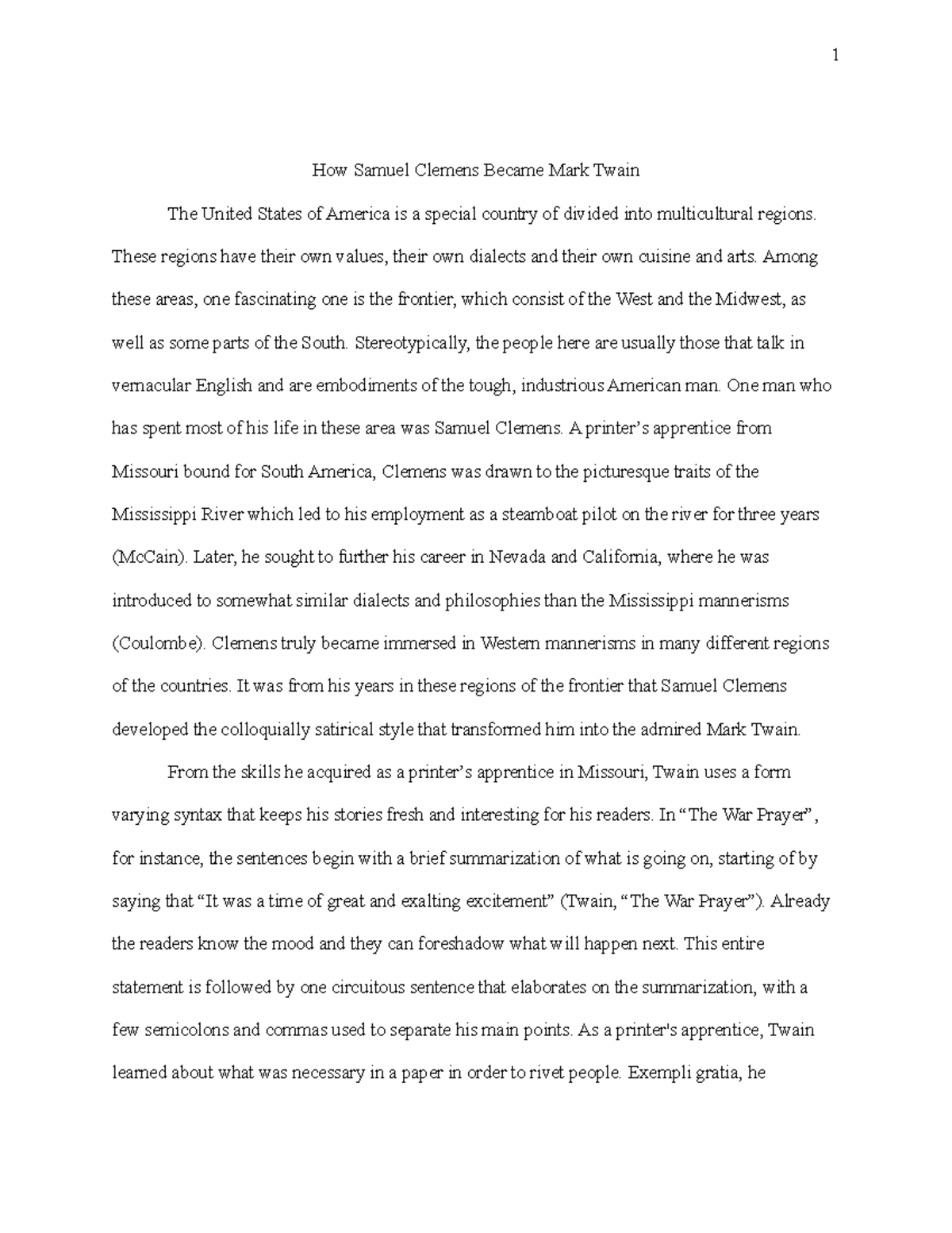 How Samuel Clemens Influenced American Literature as Mark Twain - How ...