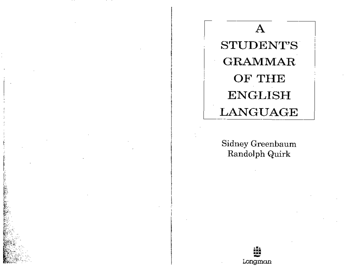 Greenbaum&Quirk 1990 Ch3 - 01:615:471 - Studocu