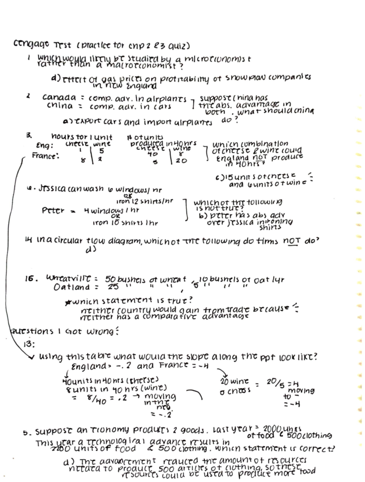 TECO Quiz Review chapter 2 and 3 using Cengage - cengage Test (practice ...