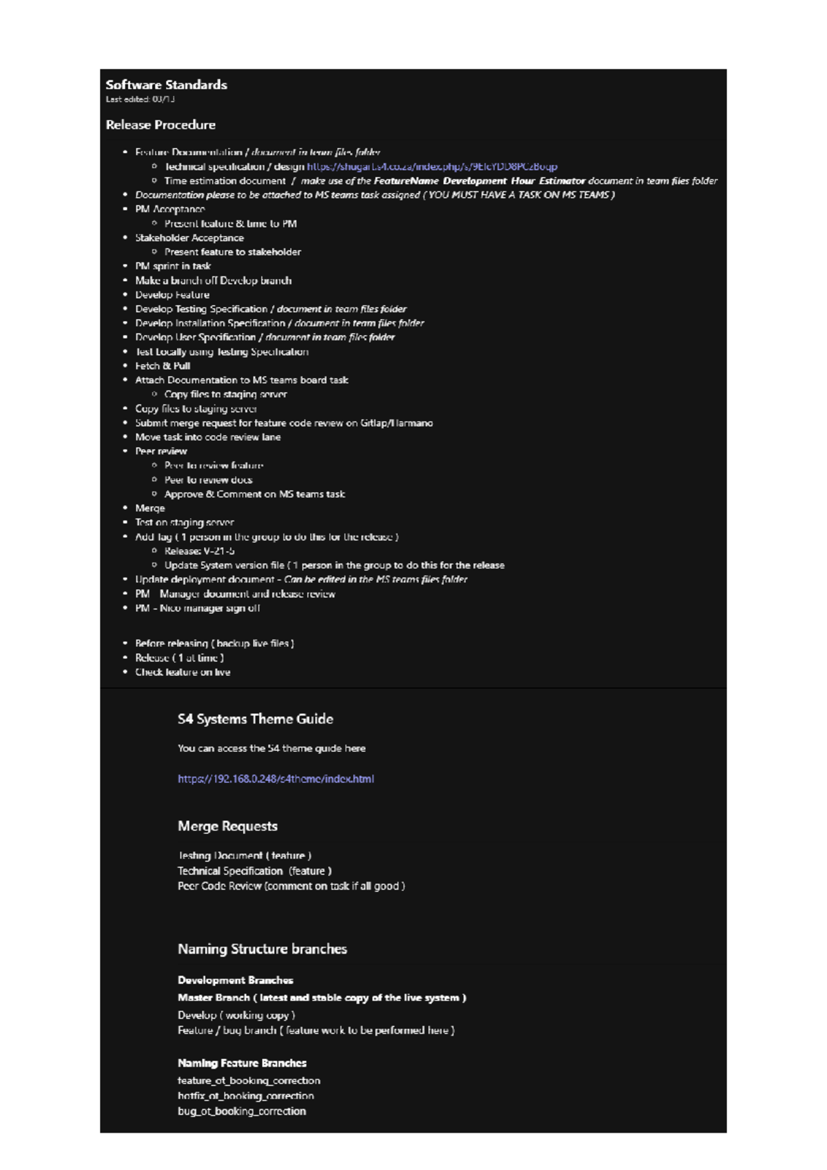 Operating standards - ONT1000 - Mandela - Studocu