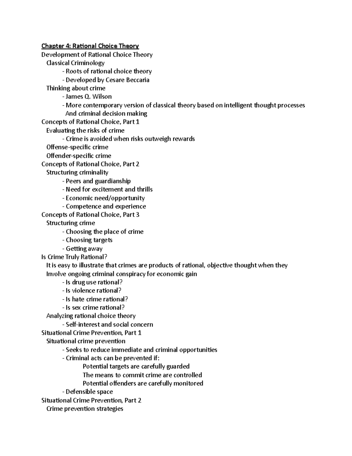 SOC 206 Chapter 4 - Professor Wilson's lecture - Chapter 4: Rational ...