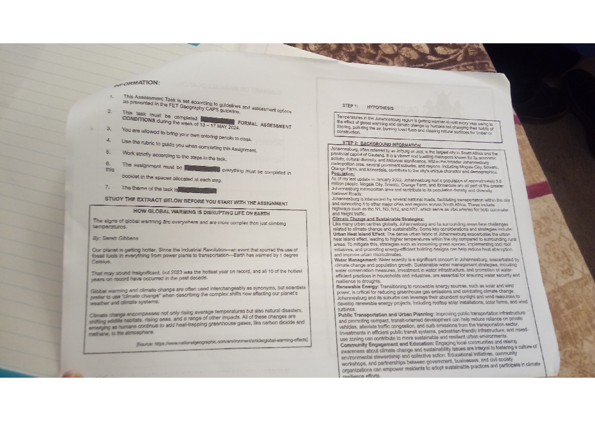 Geo mini research task - Studocu