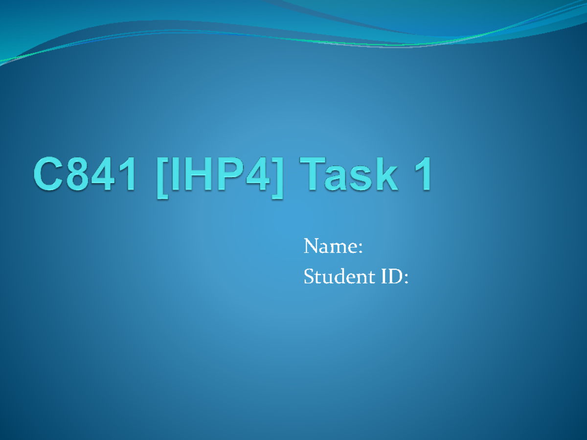C841 Task 1 Powerpoint - Name: Student ID: A1. CFAA and ECPA 1 ...