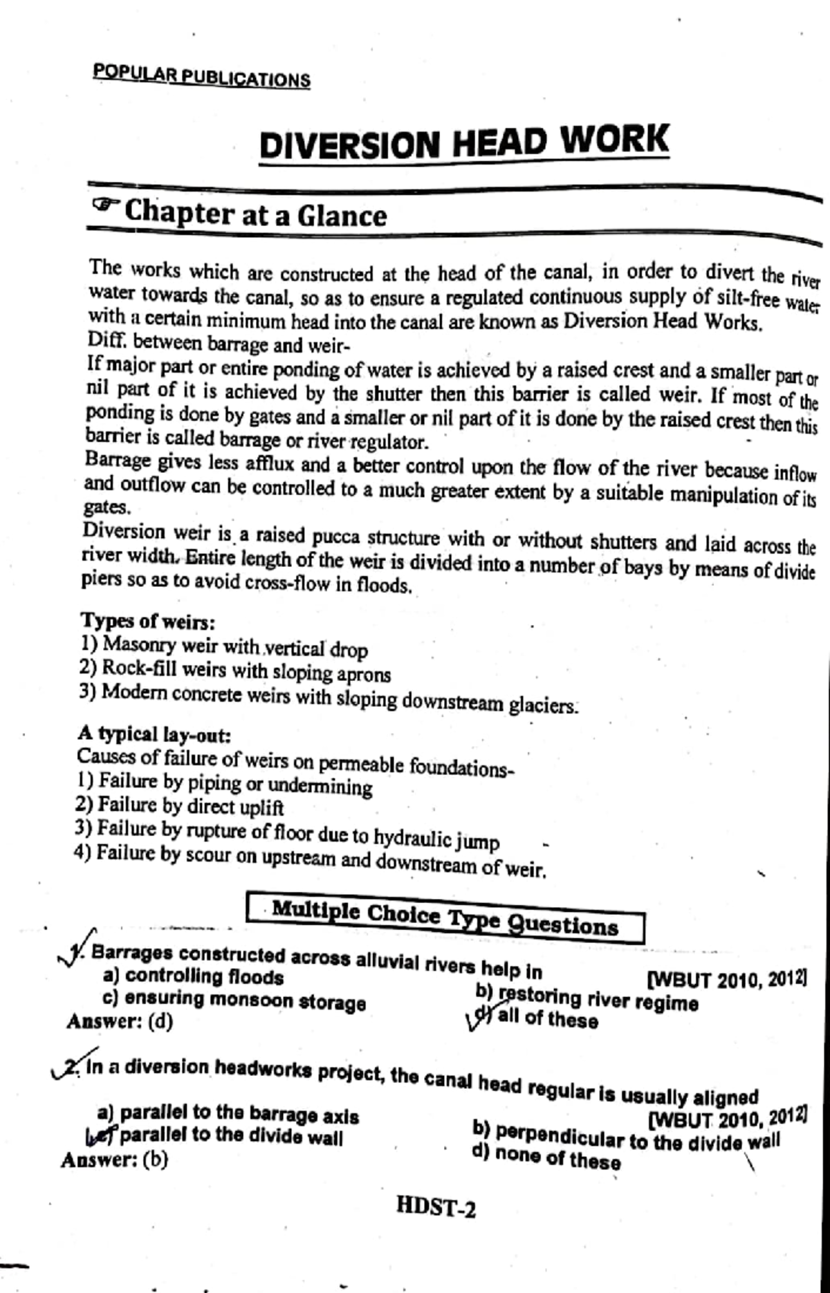 Hydraulic Structures - prestressed concrete - Studocu