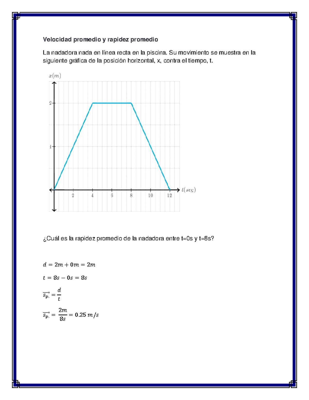 385131775 Velocidad Promedio y Rapidez Promedio - Velocidad promedio y ...