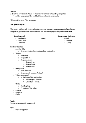 Answers to exercises in A Course in Phonetics. Chapter 1 - [th] b ...