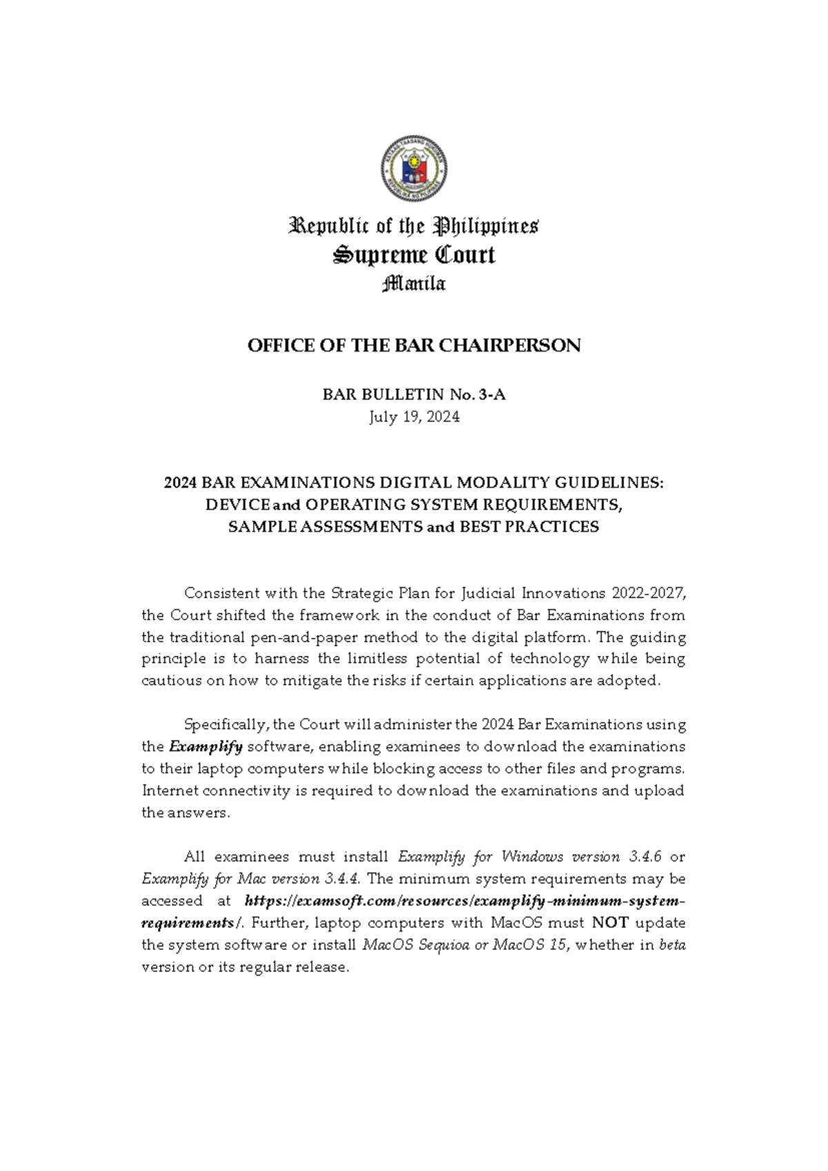 SC Bar Bulletin 3 - Republic of the Philippines Supreme Court Manila ...