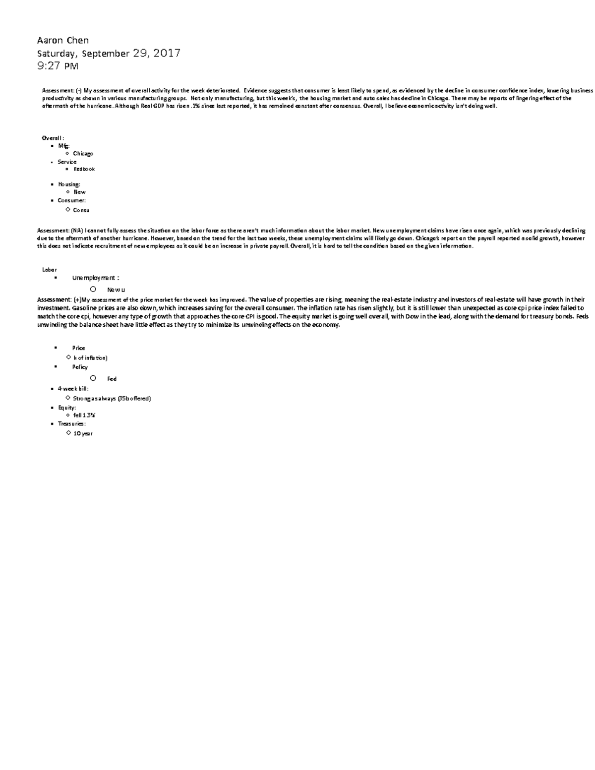 Aaron Chen Macro Journal Template - Aaron Chen Saturday, September 29 ...