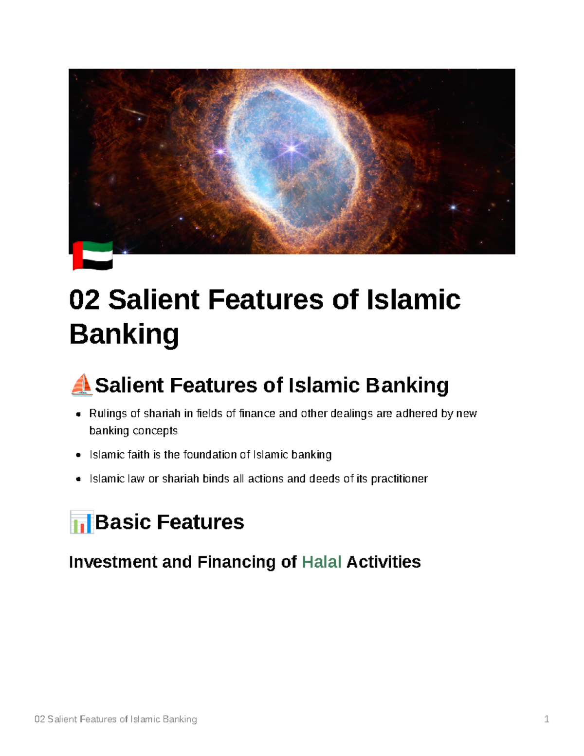 02 Salient Features of Islamic Banking - 02 Salient Features of Islamic ...