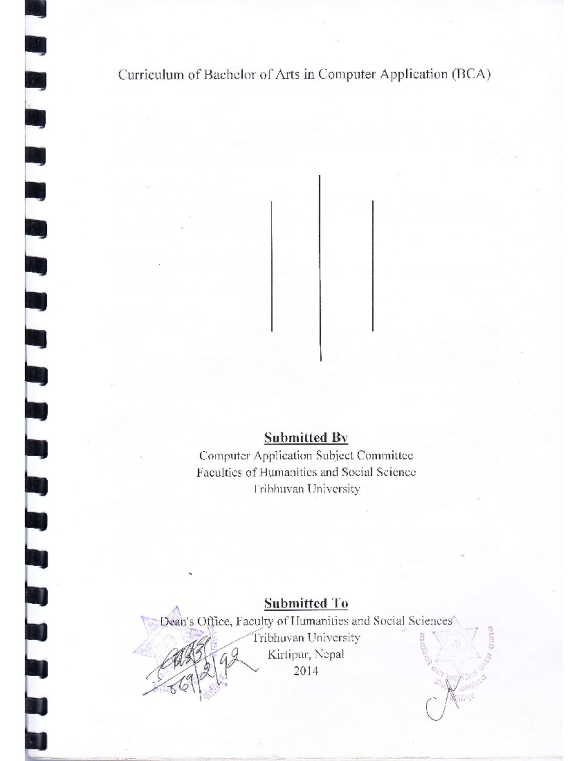 Syllabus-BCA - Syllabus-BCA - ERE EEE Curriculum of Bachelor of Arts in ...