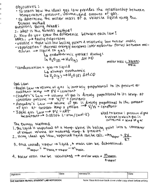 Experiment number seven - CHE 153L - Studocu